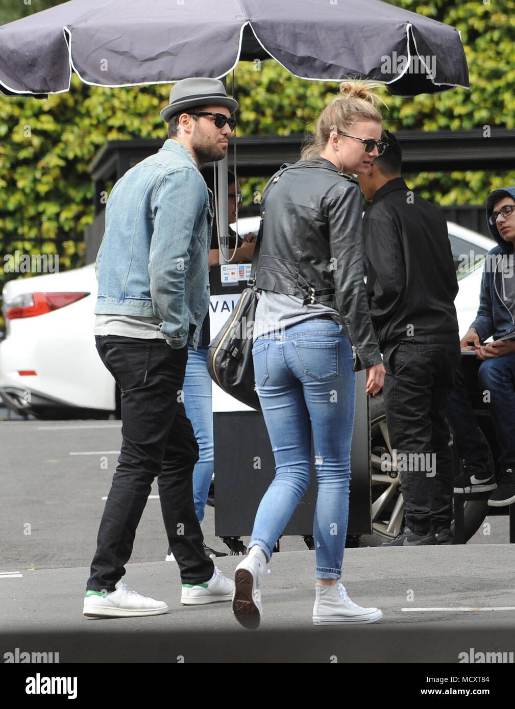 Actress Emily VanCamp spotted leaving Little Dom's restaurant in Los ...