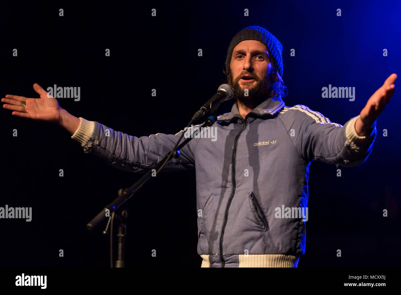 The Swiss singer and songwriter Shem Thomas live at the Schüür Lucerne, Switzerland Stock Photo ...