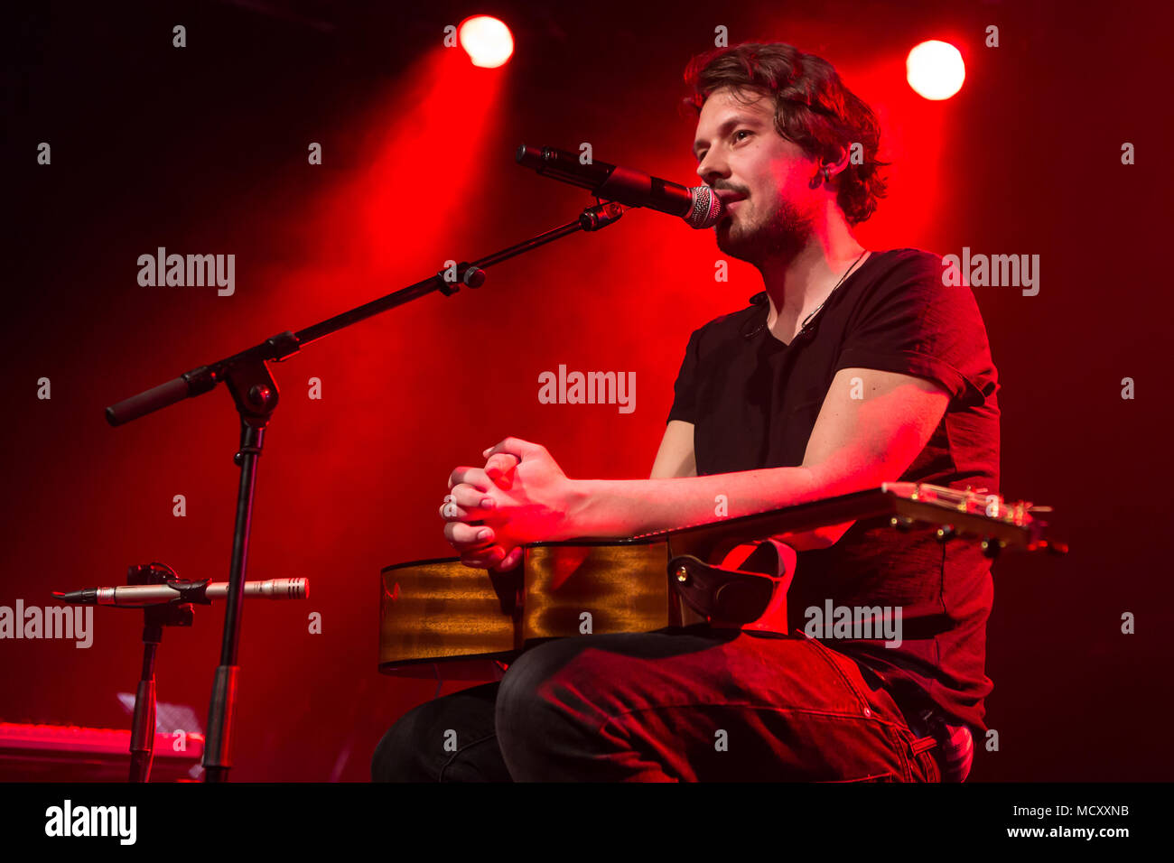 The young German singer and songwriter Benne live at Kofmehl Solothurn ...