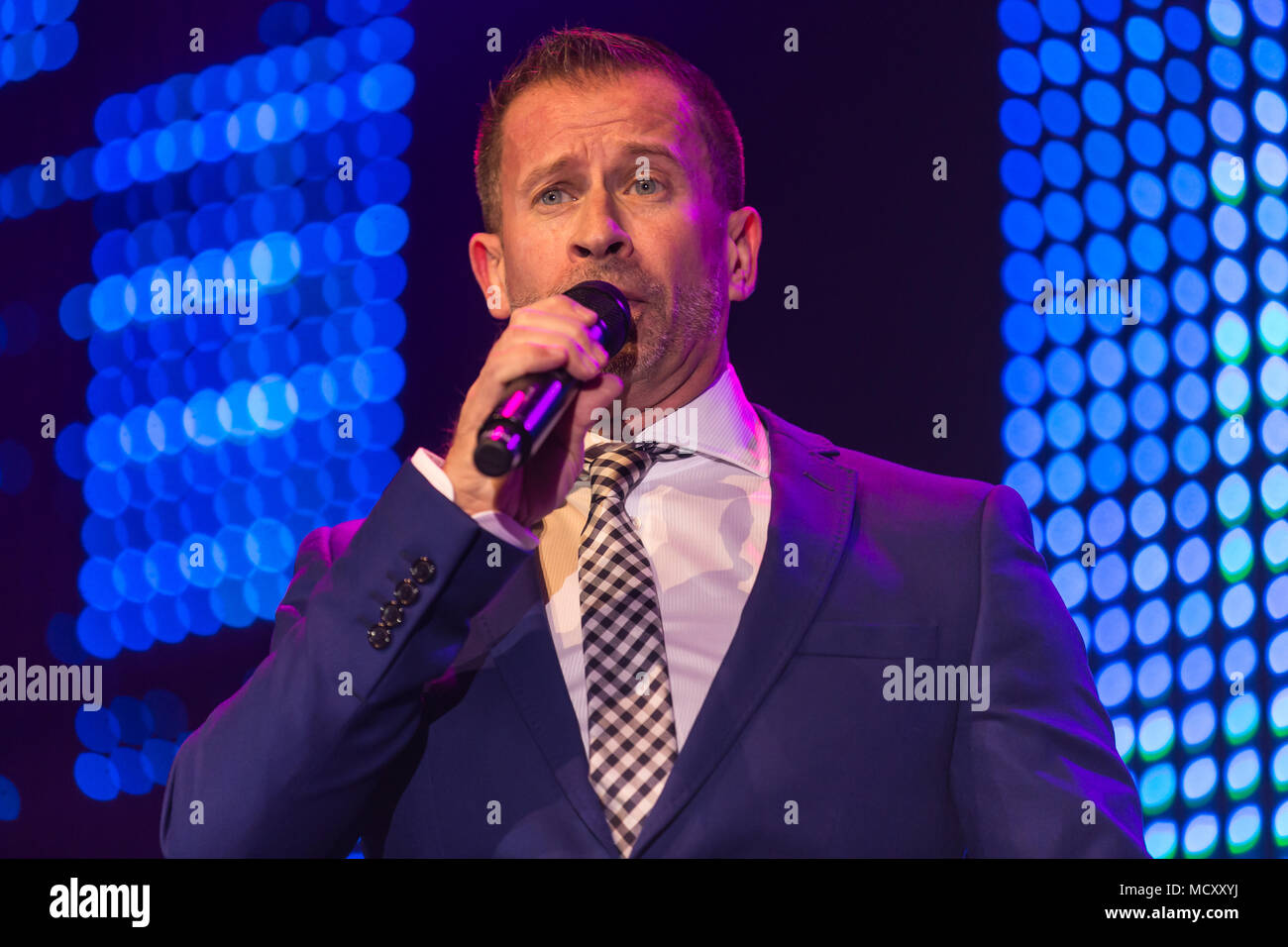 The Swiss pop singer and presenter Leonard live at the 16th Schlager ...