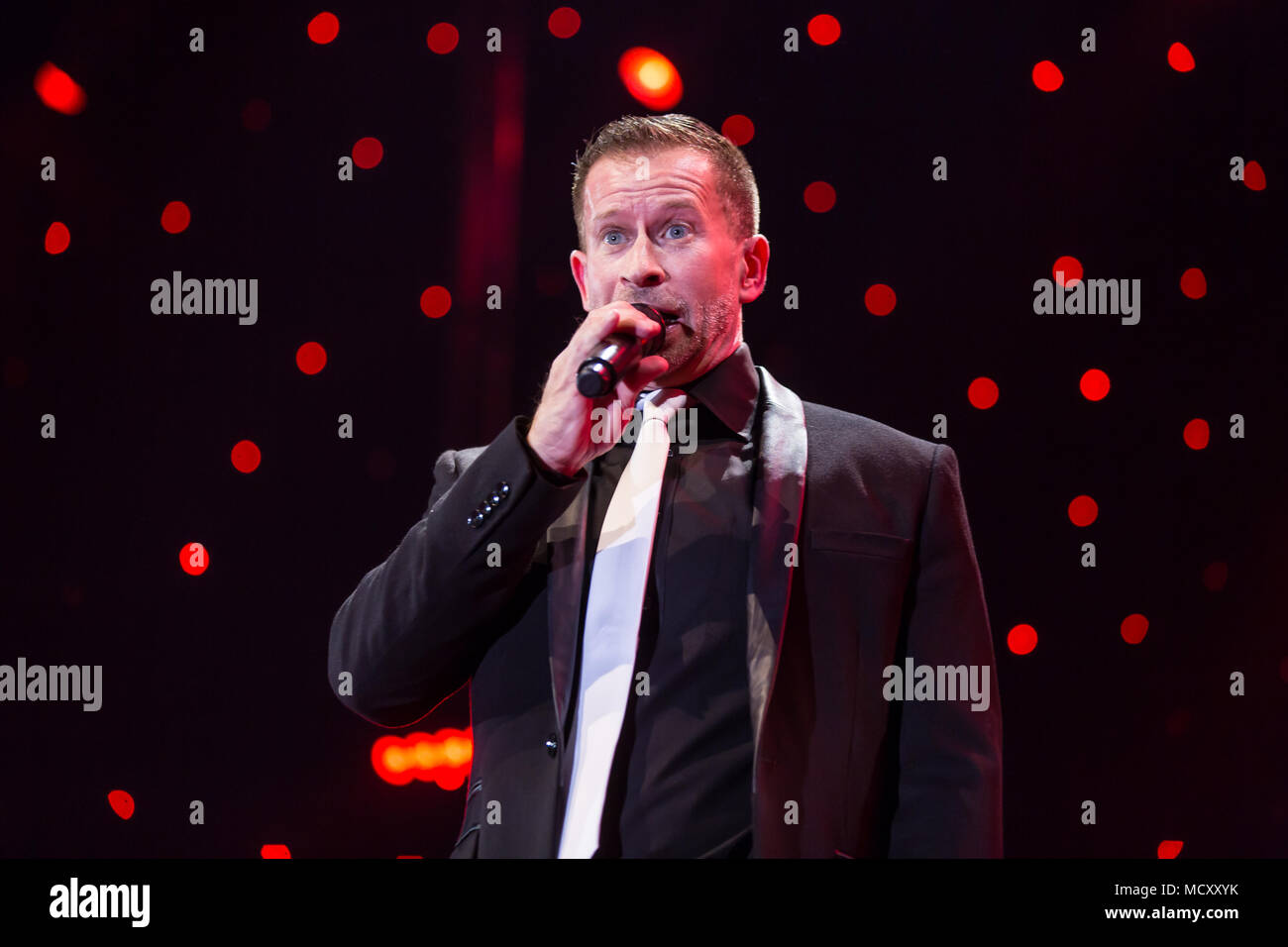 The Swiss pop singer and presenter Leonard live at the 16th Schlager ...
