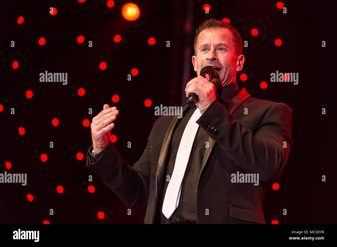 The Swiss pop singer and presenter Leonard live at the 16th Schlager ...