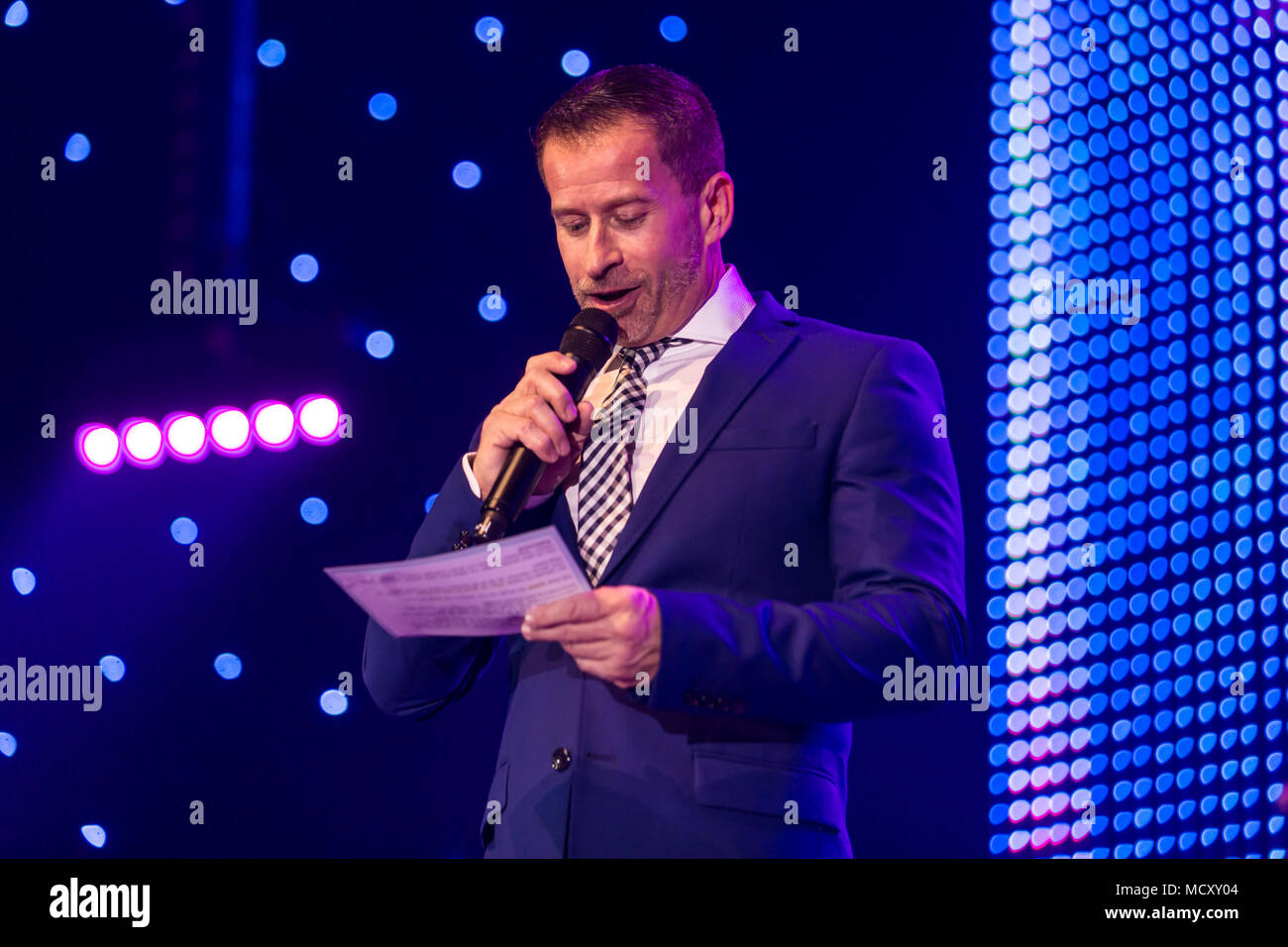 The Swiss pop singer and presenter Leonard live at the 16th Schlager ...