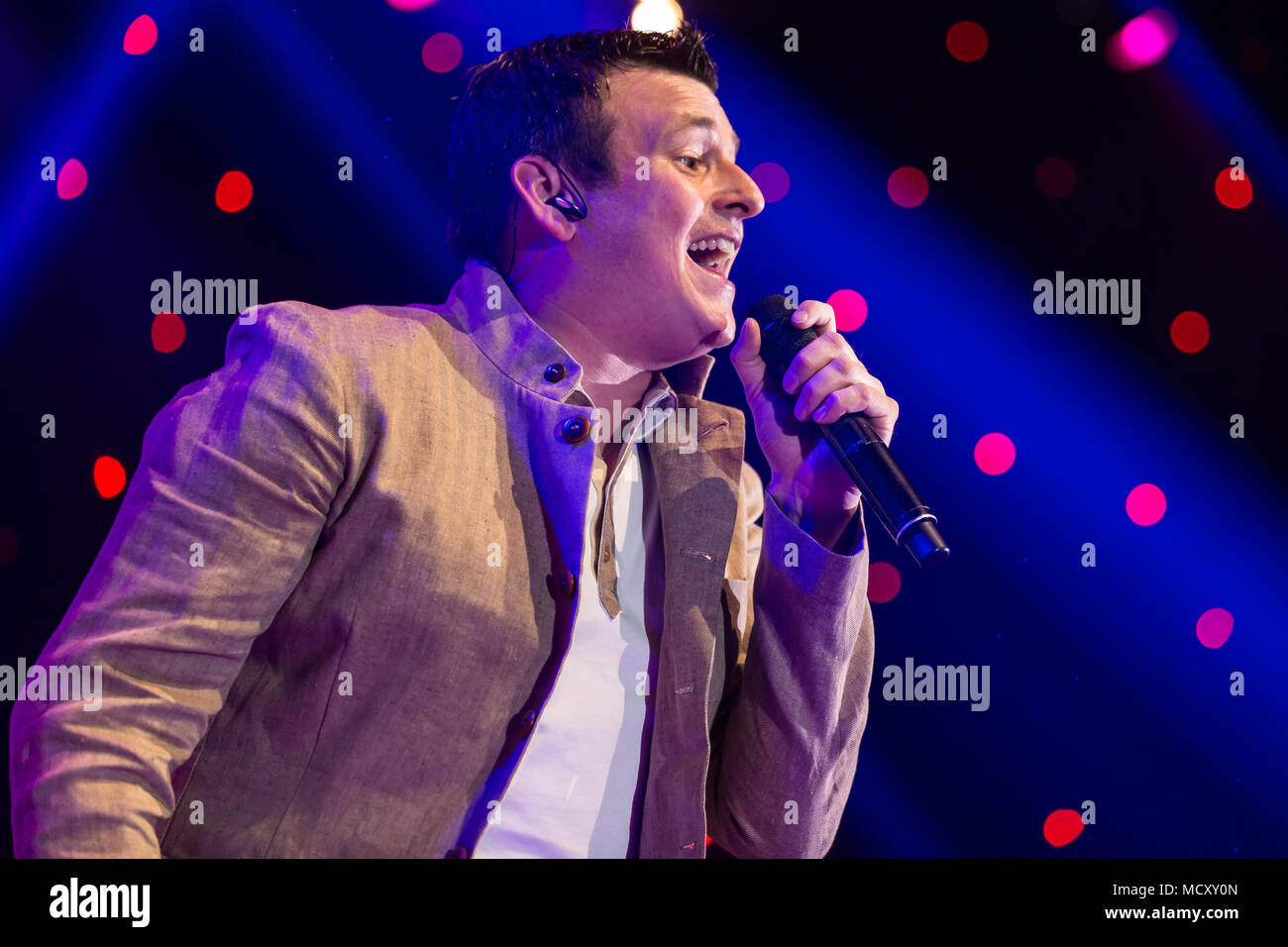 The Austrian pop singer and accordion player Marc Pircher live at the ...