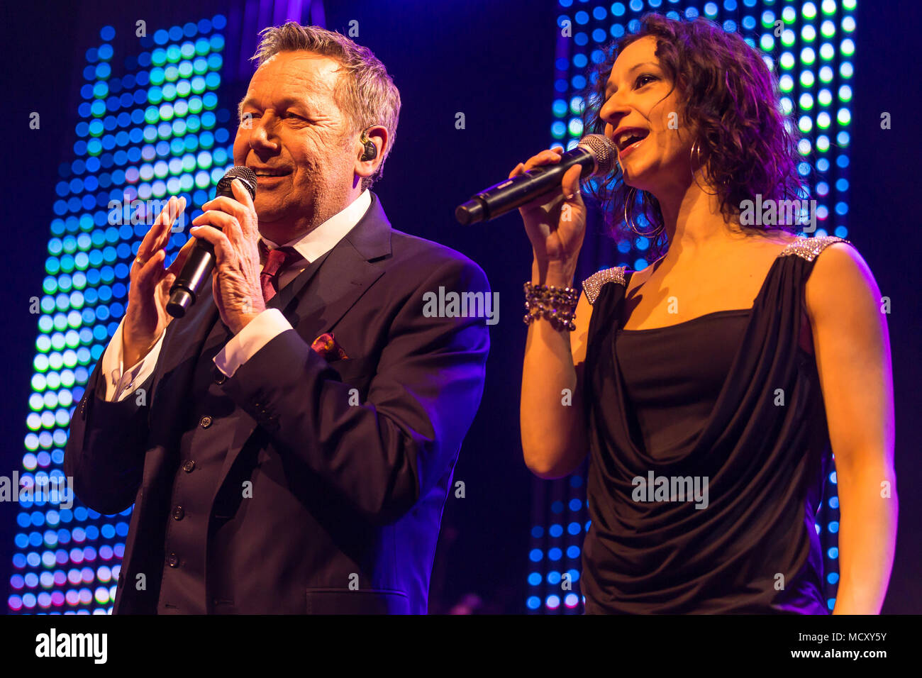 The German pop singer Roland Kaiser live at the 16th Schlager Nacht in ...