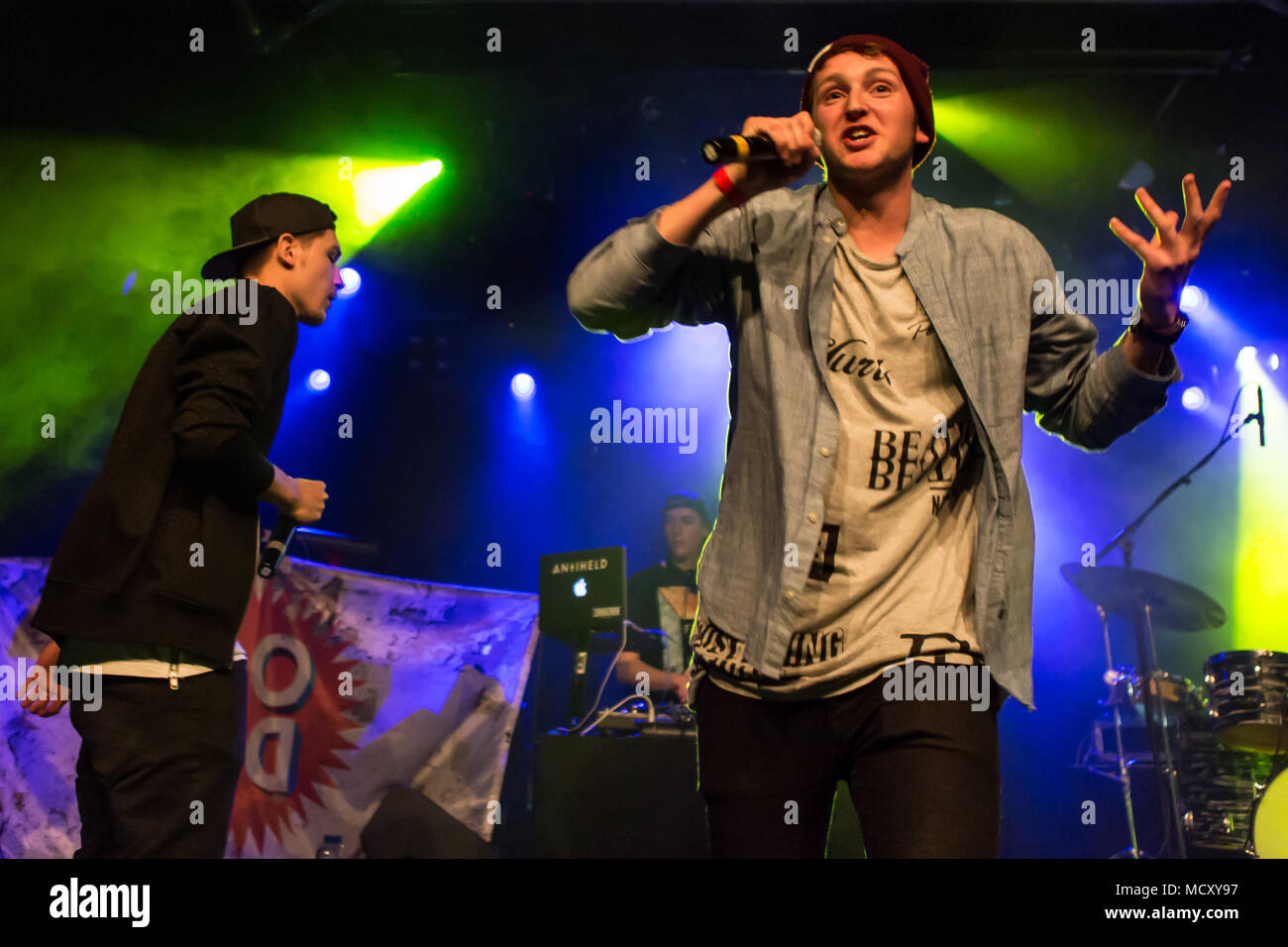 The Swiss rapper Visu live in the Schüür Lucerne, Switzerland Stock ...