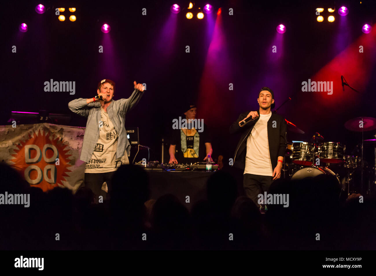 The Swiss rapper Visu live in the Schüür Lucerne, Switzerland Stock ...