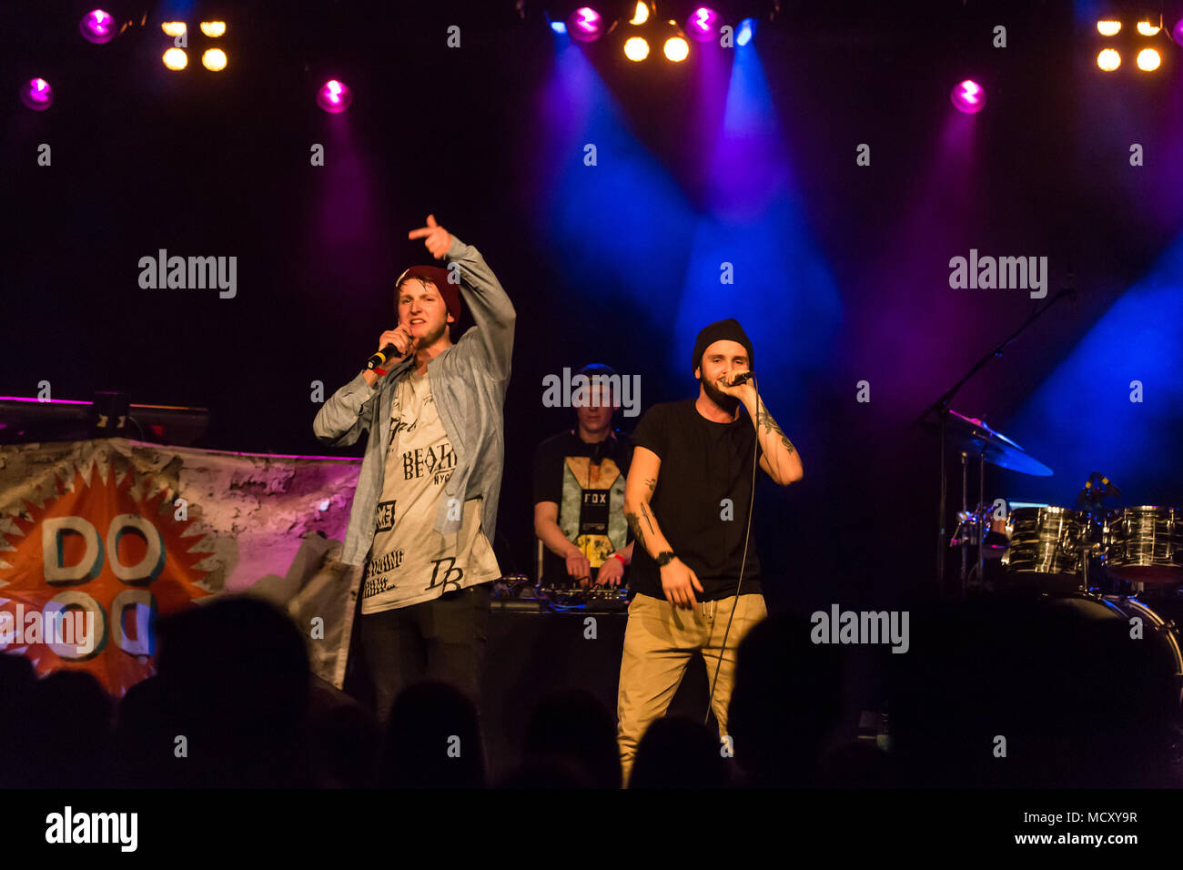 The Swiss rapper Visu live in the Schüür Lucerne, Switzerland Stock ...