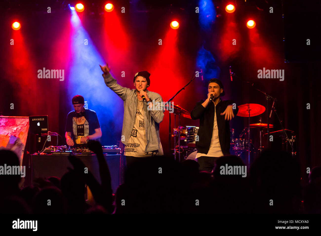 The Swiss rapper Visu live in the Schüür Lucerne, Switzerland Stock ...