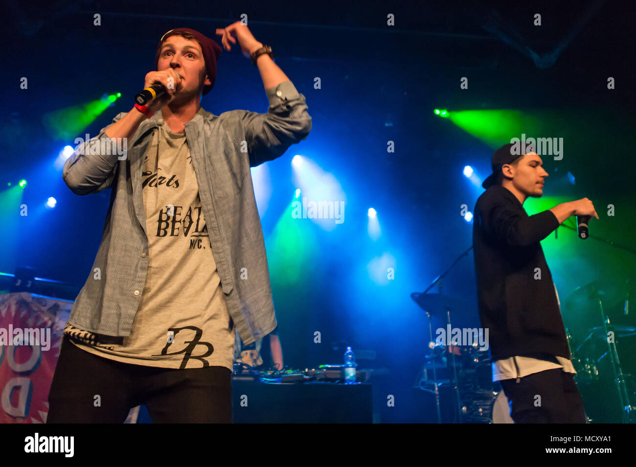 The Swiss rapper Visu live in the Schüür Lucerne, Switzerland Stock ...