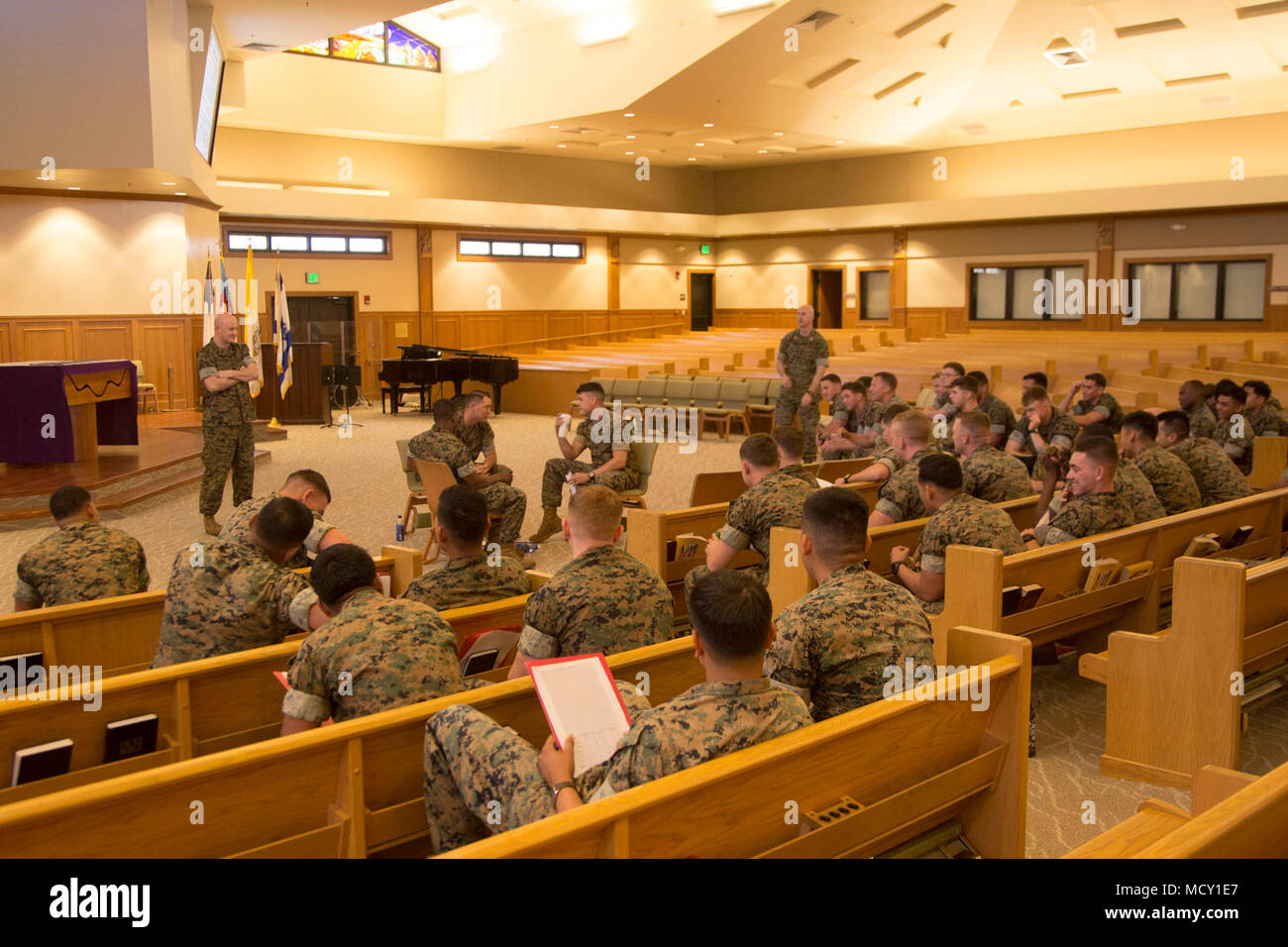 U.S. Marines with 2nd Battalion, 3d Marine Regiment discuss negotiation ...