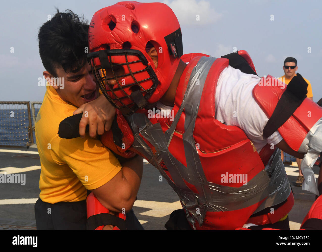 SOUTH CHINA SEA (March 26, 2018) Boatswain’s Mate Seaman Recruit Tyler ...