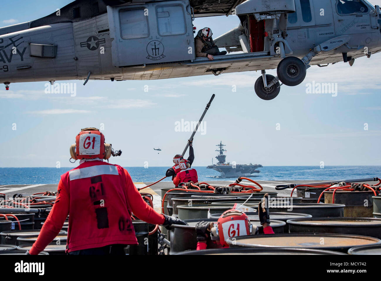 ATLANTIC OCEAN (March 27, 2018) Aviation Ordnanceman 1st Class John ...