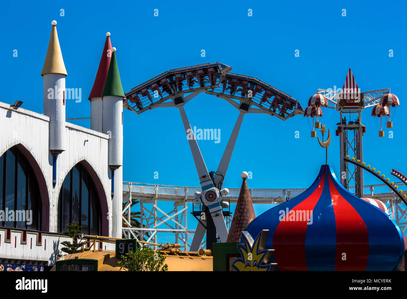 Scenic railway rides at historic amusement park melbourne australia ...