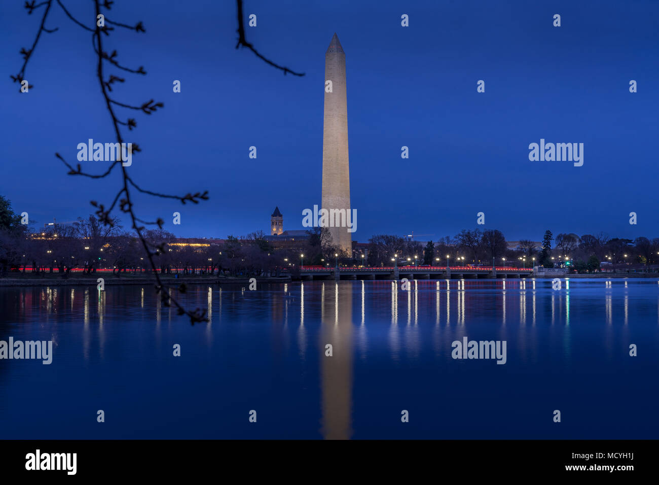 Washington DC. USA - March 24, 2018. Beautiful view of Washington ...