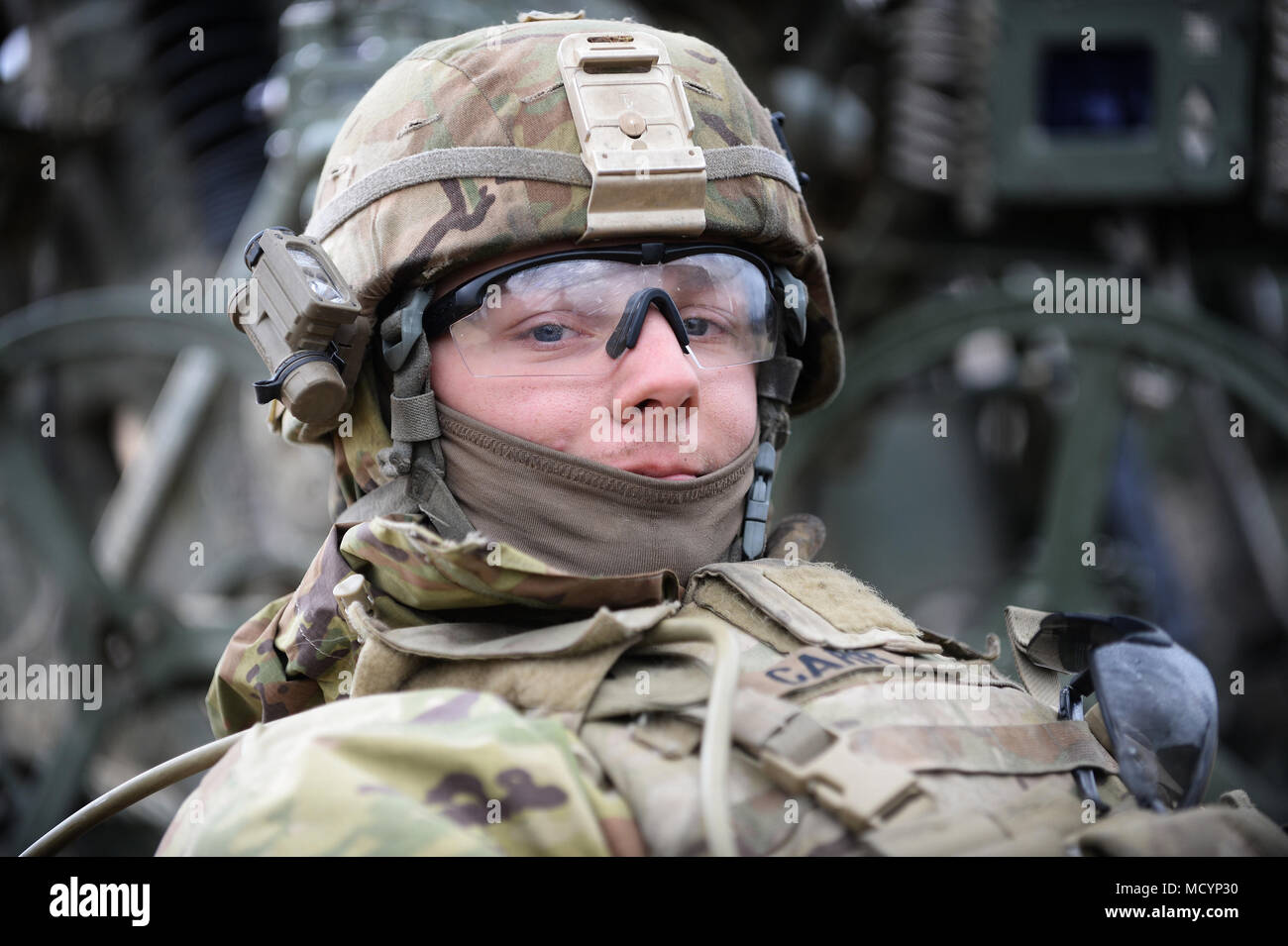 US Army gunners from Archer Battery, 2nd platoon, 4th section, Field ...