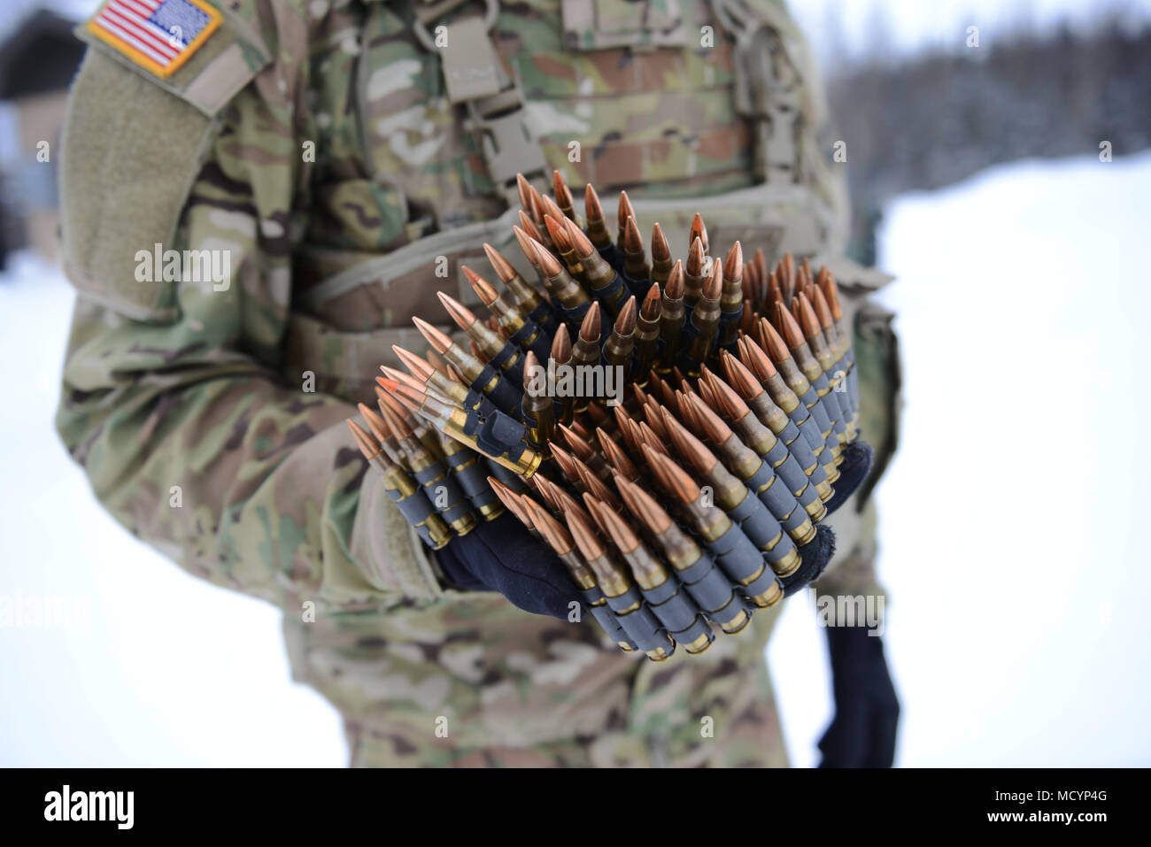 A U.S Army soldier assigned to the 109th Transportation Company, 17th ...