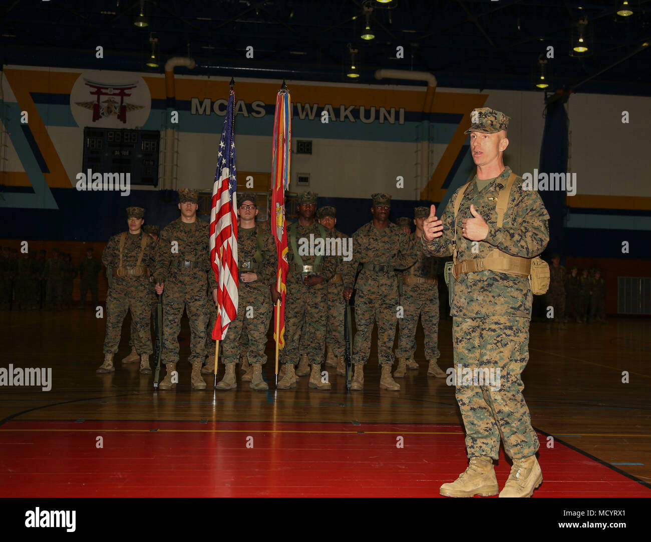 U.S. Marine Corps Sgt. Maj. Michael Johnson, sergeant major for Marine ...