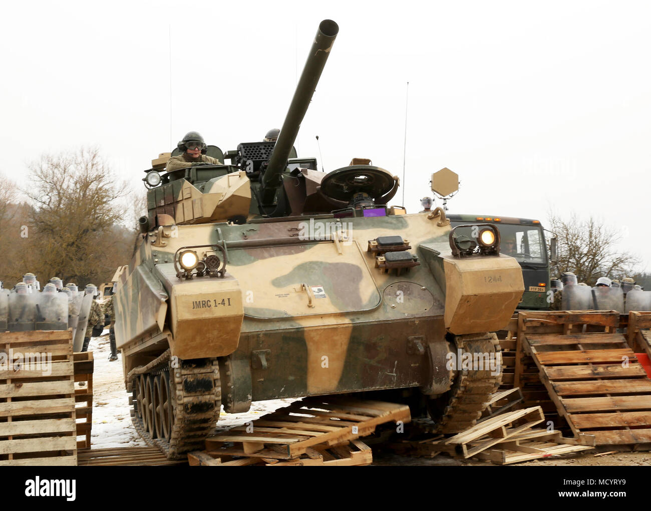 U.S. Army Soldiers assigned to 3rd Squadron, 61st Cavalry Regiment, 2nd ...
