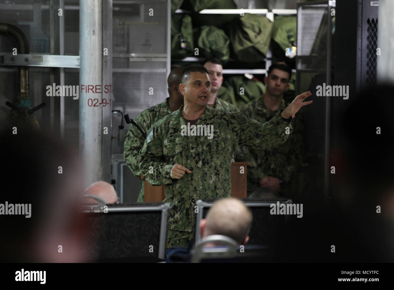 180308-A-QR427-0245 MAYPORT, Fla. (March 8, 2018) Captain Angel Cruz ...