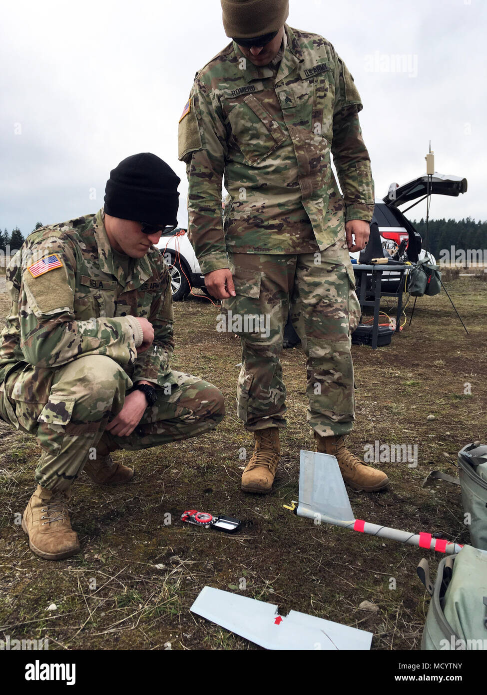 Spc. Branden Vela and Sgt. John Romero., Bravo Troop, 1st Battalion ...