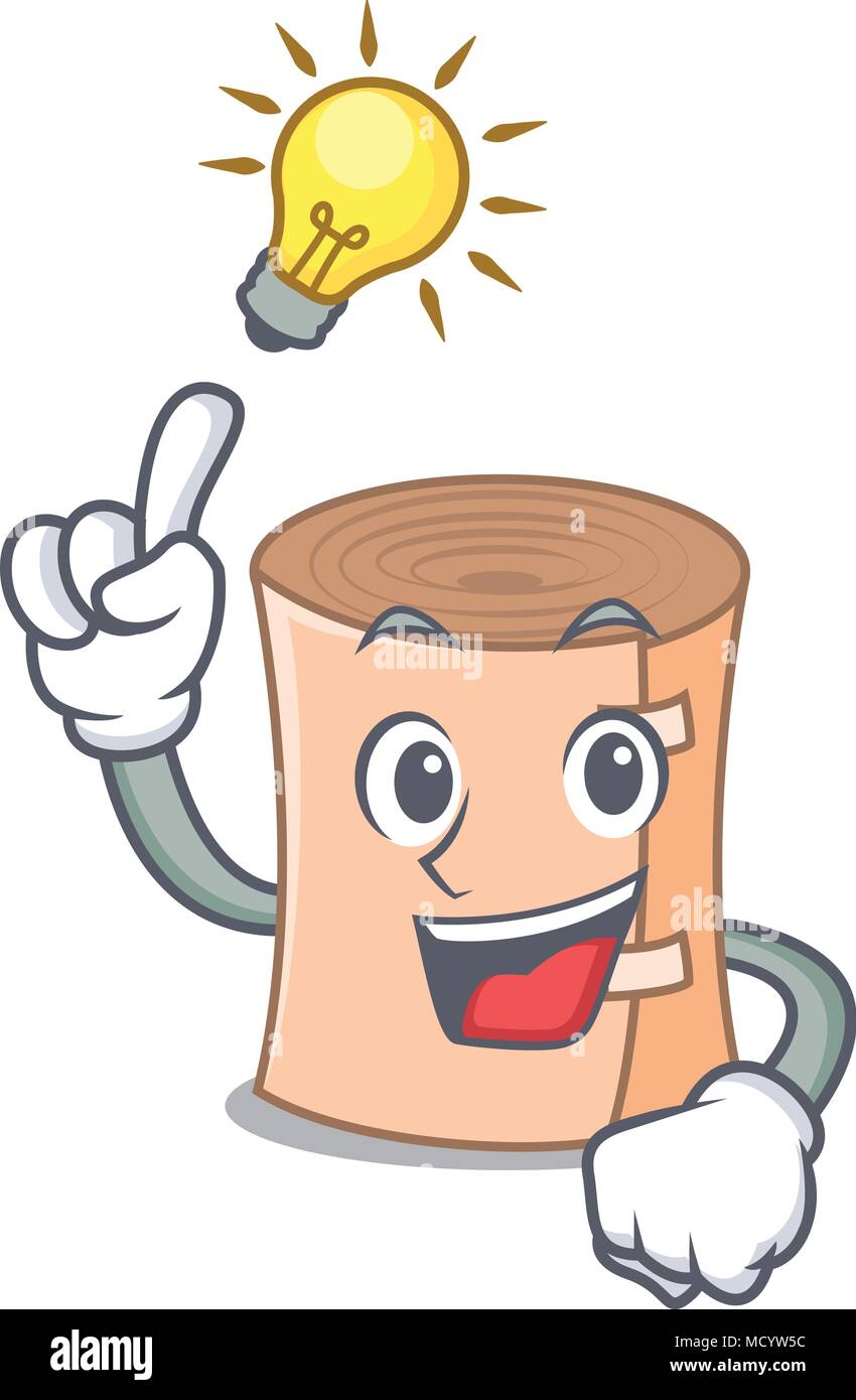 Have an idea medical gauze mascot cartoon vector illustration Stock ...
