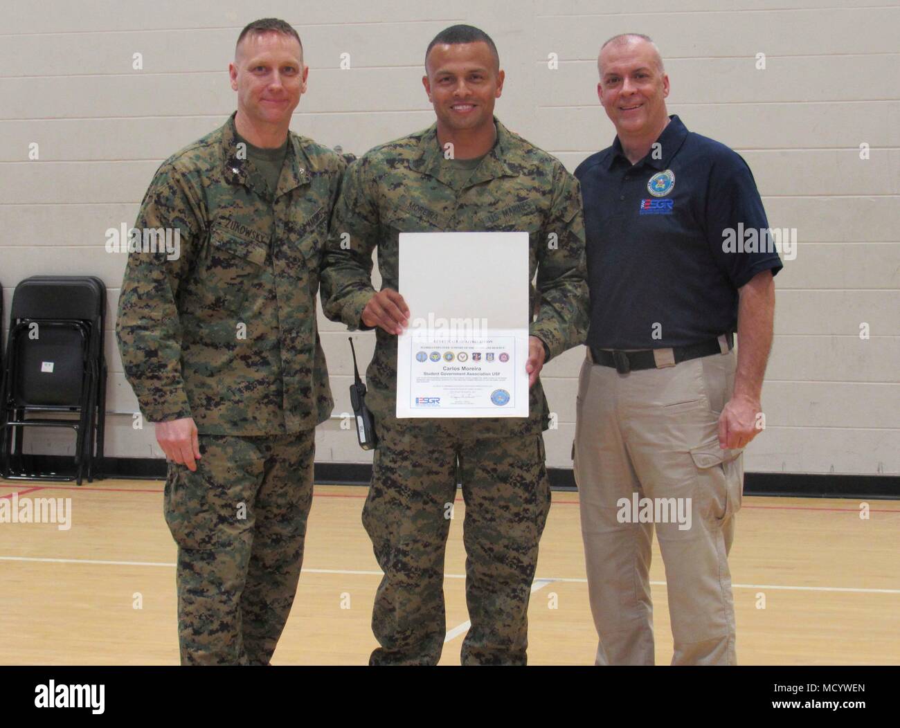 Lt. Col. Sean Zukowsky (left), commanding officer of 4th Assault ...