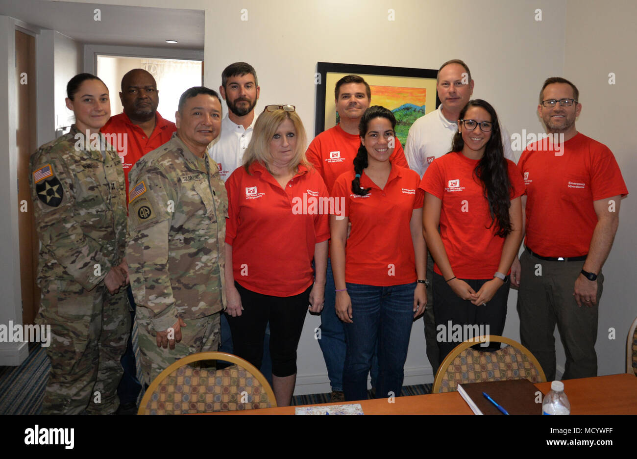 Lt. Col. Roberto Solorzano, RFO Commander, visits with the Temporary ...