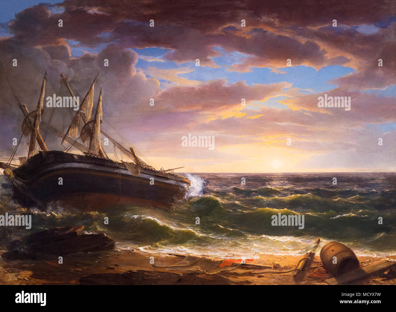 The Stranded Ship, Asher Brown Durand, 1844, National Gallery of Art ...