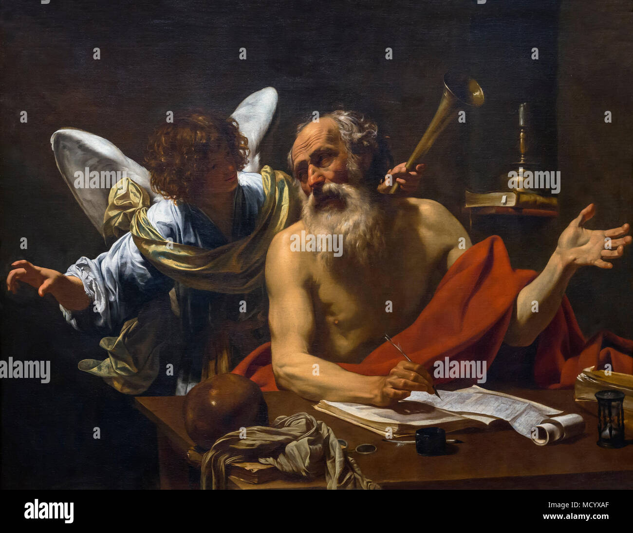 Saint Jerome and the Angel, Simon Vouet, circa 1625, National Gallery ...
