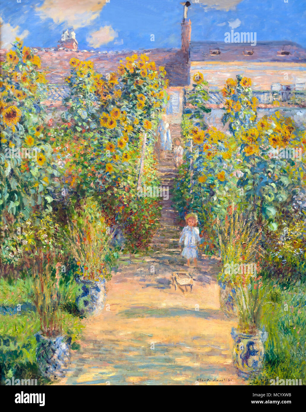 The Artist's Garden at Vetheuil, Claude Monet, 1880, National Gallery ...