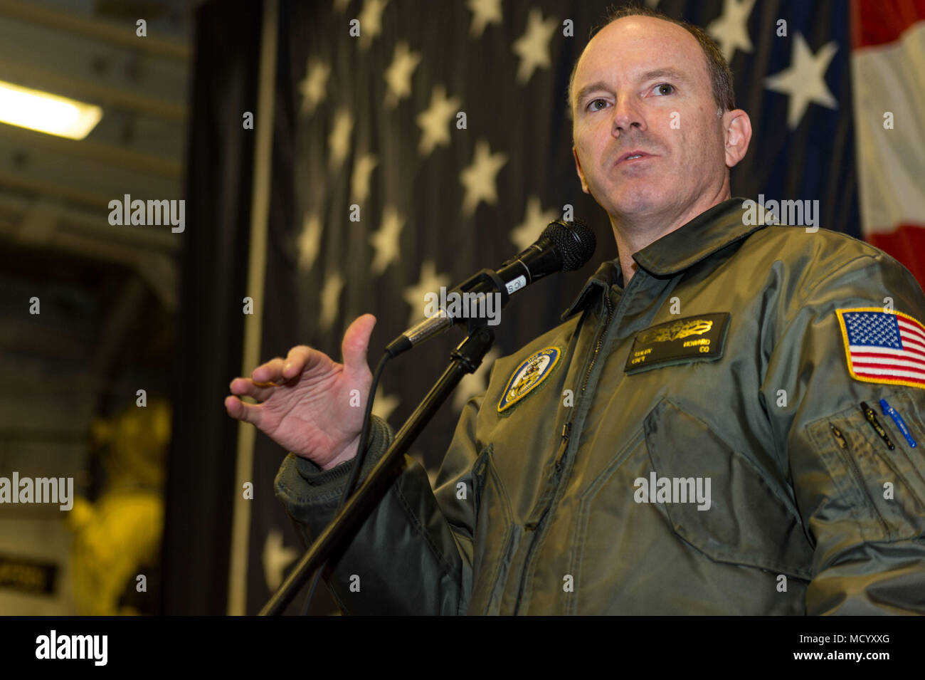 180309-N-XB010-0003 EAST CHINA SEA (March 9, 2018) Capt. Colby Howard ...