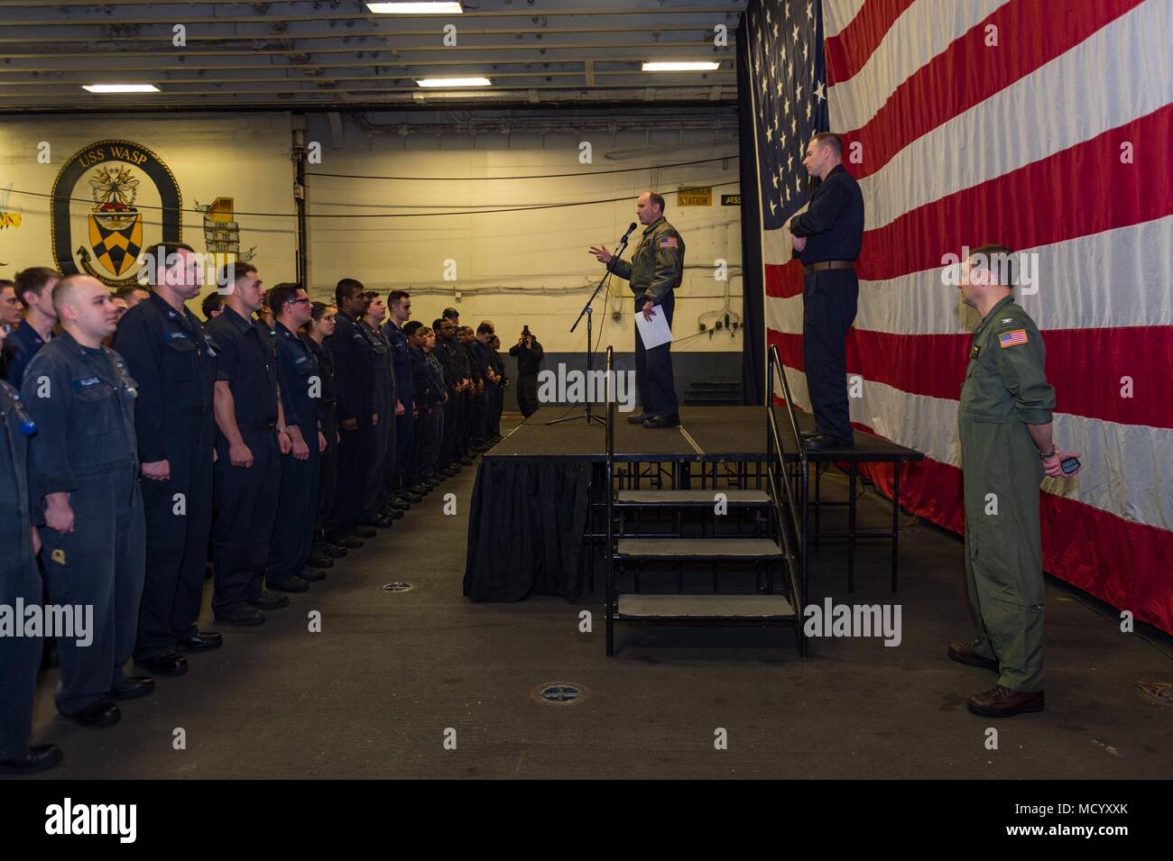 180309-N-XB010-0004 EAST CHINA SEA (March 9, 2018) Capt. Colby Howard ...