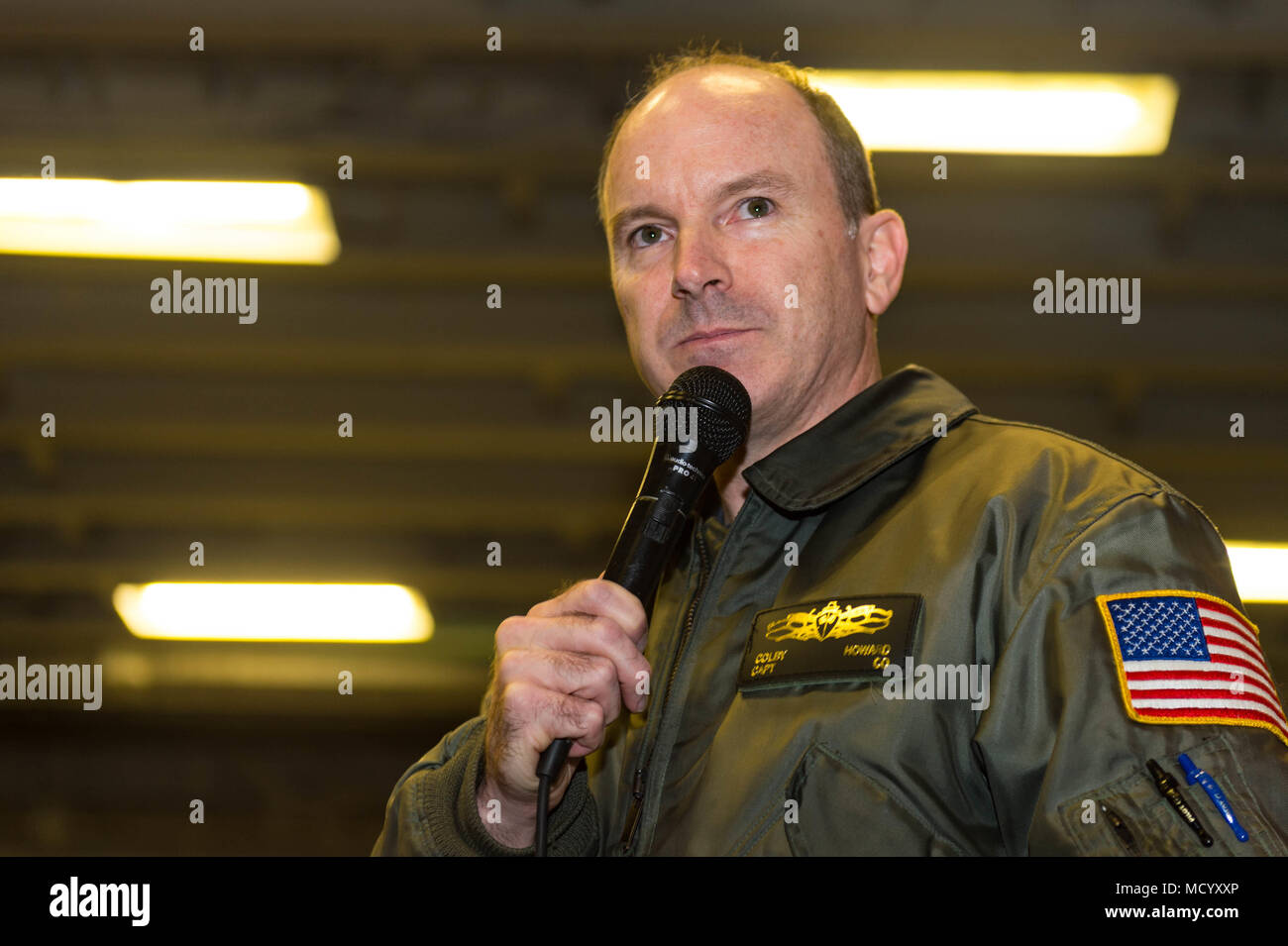 180309-N-XB010-0007 EAST CHINA SEA (March 9, 2018) Capt. Colby Howard ...