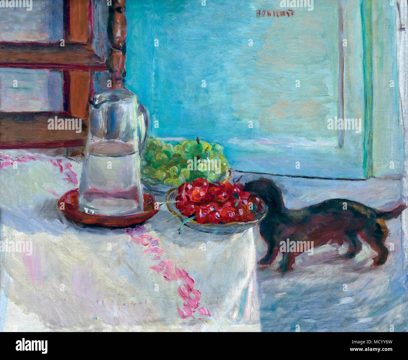 Still Life with a Bassett Hound, Pierre Bonnard, circa 1912, National ...