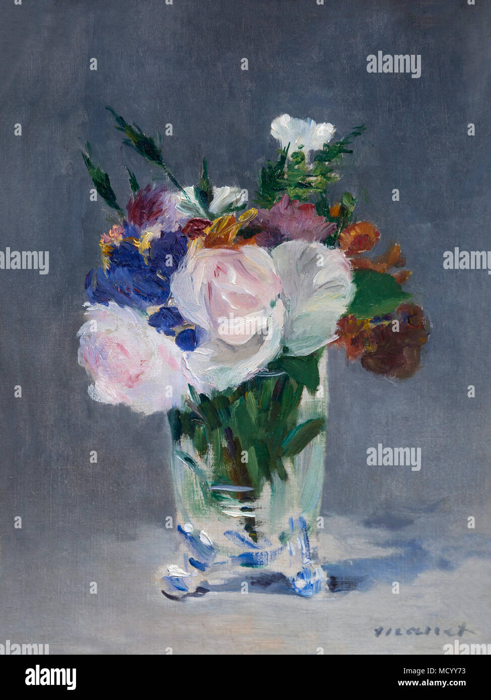 Manet Flowers Flowers In A Crystal Vast By Edouard Manet Art