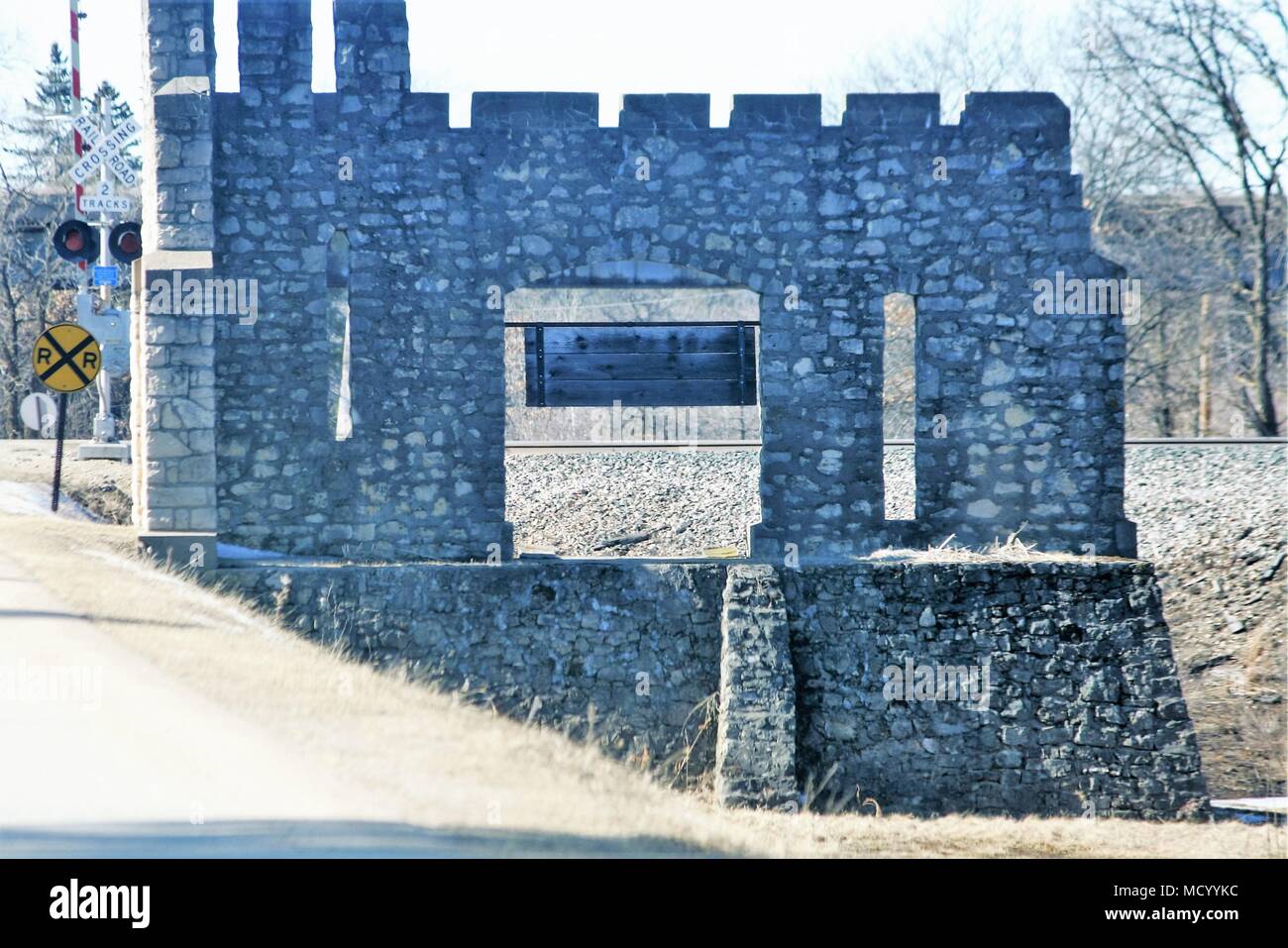 A gate section built by the Works Progress Administration in 1941 is ...