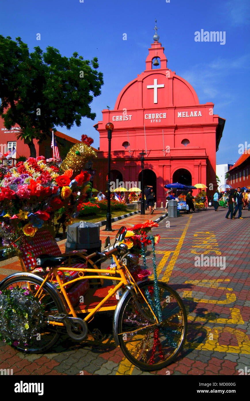 MALAYSIA. MALACCA - A view of Christ Church & Dutch Square on 7/8/2004 ...