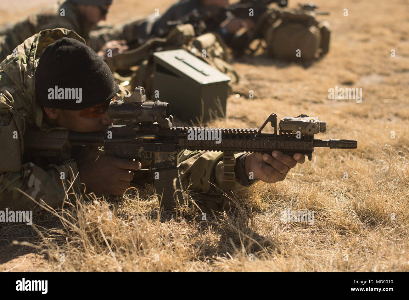 U.S. Special Operations soldiers train on firing at long distances with ...