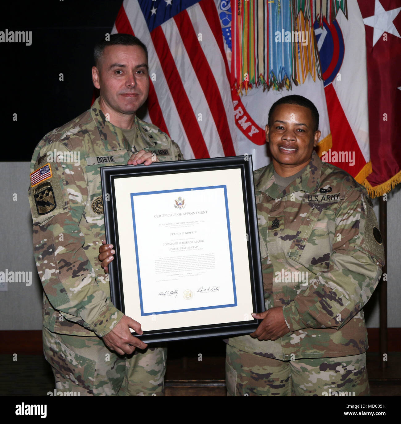 Command sgt maj eric c dostie hi-res stock photography and images - Alamy