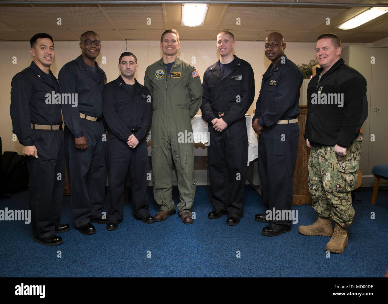 NORFOLK, Va. (Mar. 09, 2018) -- Sailors assigned to USS Gerald R. Ford ...