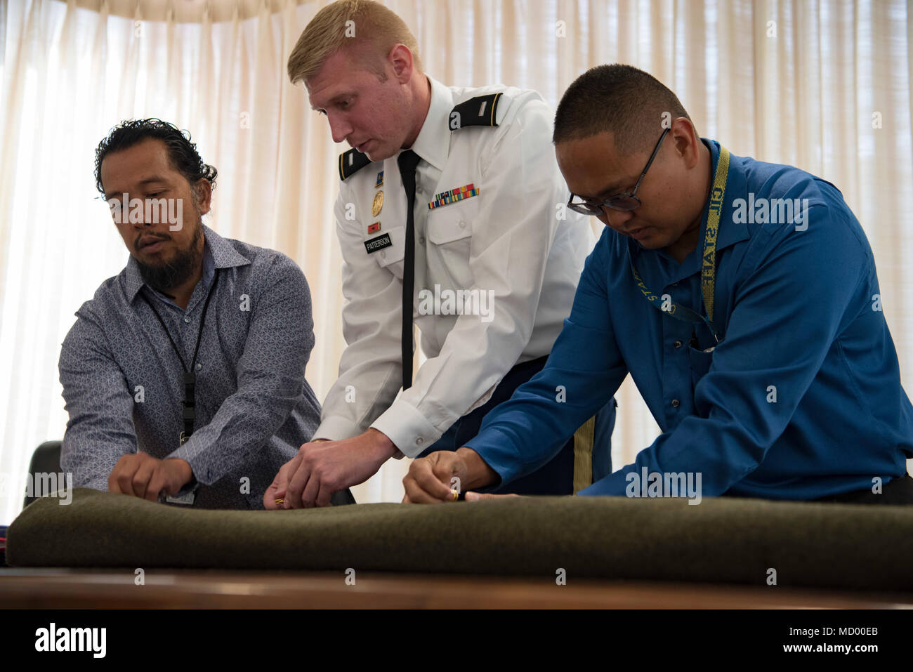 Larry Magaoay, Casualty Assistance Center mortuary affairs coordinator ...