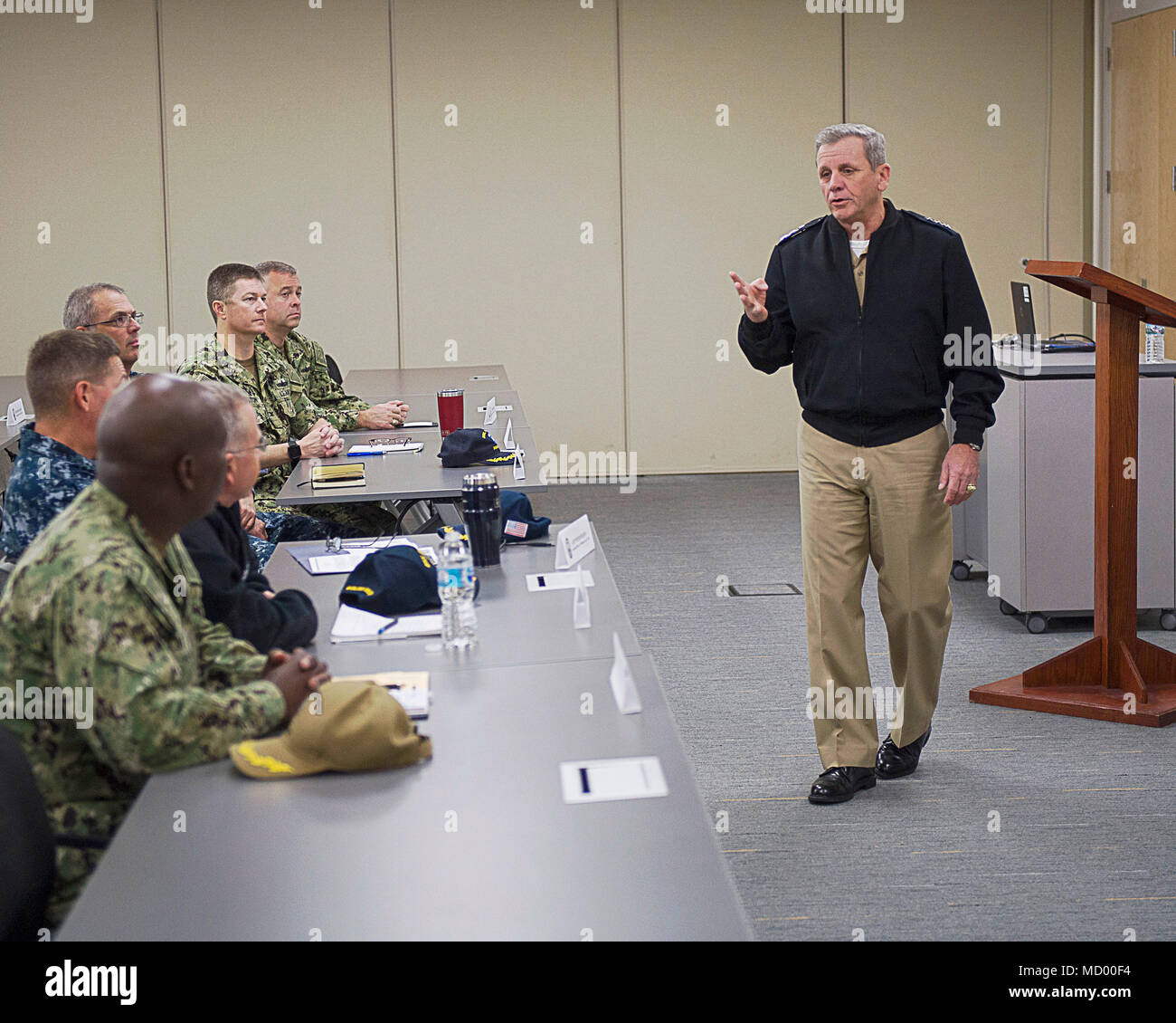 180309-N-TP832-022 JACKSONVILLE, Fla. (March 9, 2018) Vice Adm. Rich ...