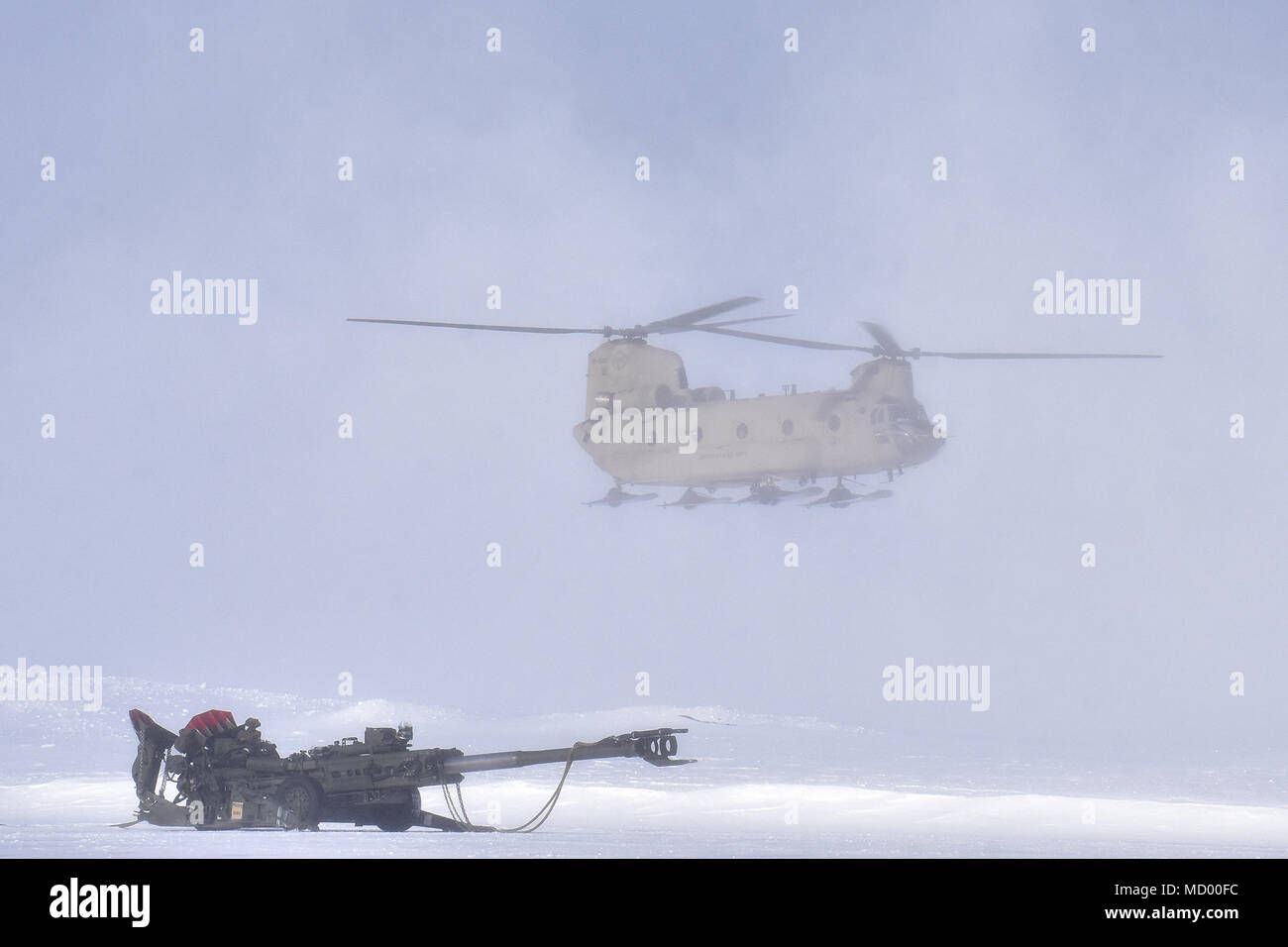 A CH-47 Chinook helicopter from B Company, 1st Battalion, 52nd Aviation ...