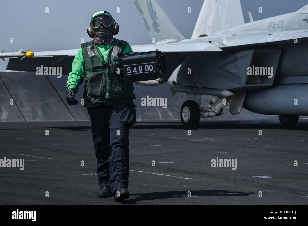180310-N-VN584-1412 ARABIAN GULF (March 10, 2018) Aviation Boatswain’s ...