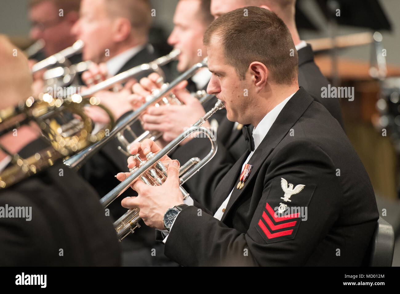 EVANSVILLE, Ind. (March 9, 2018) Musician 1st Class Chuck Bindis ...