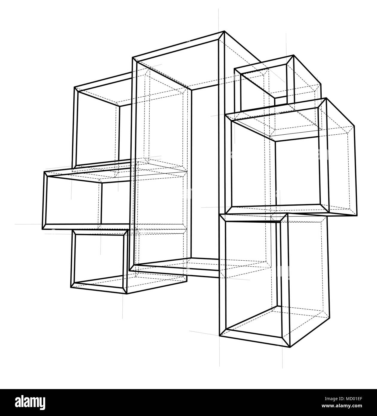 Empty showcase outline. Vector Stock Vector Image & Art - Alamy