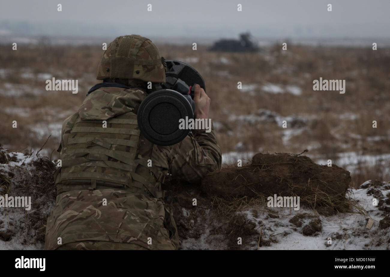 Main battle tank and light anti tank weapon hi-res stock photography ...