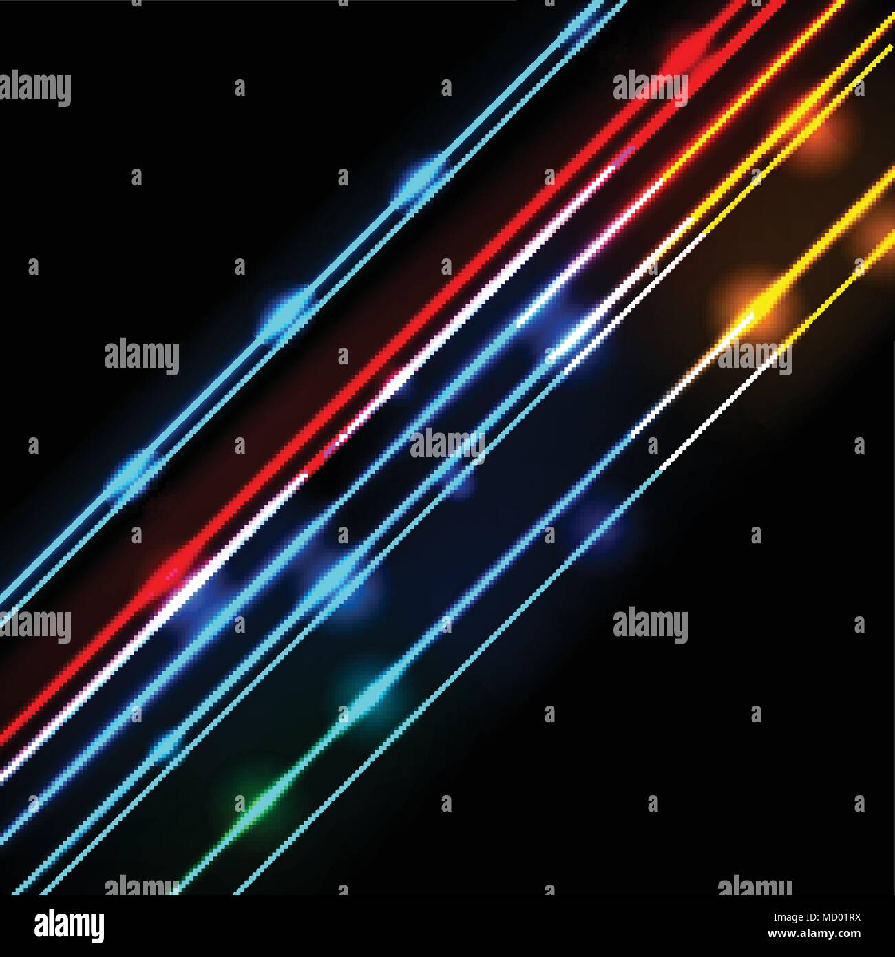 Neon glowing lines abstract background. Vector design Stock Vector Image & Art - Alamy