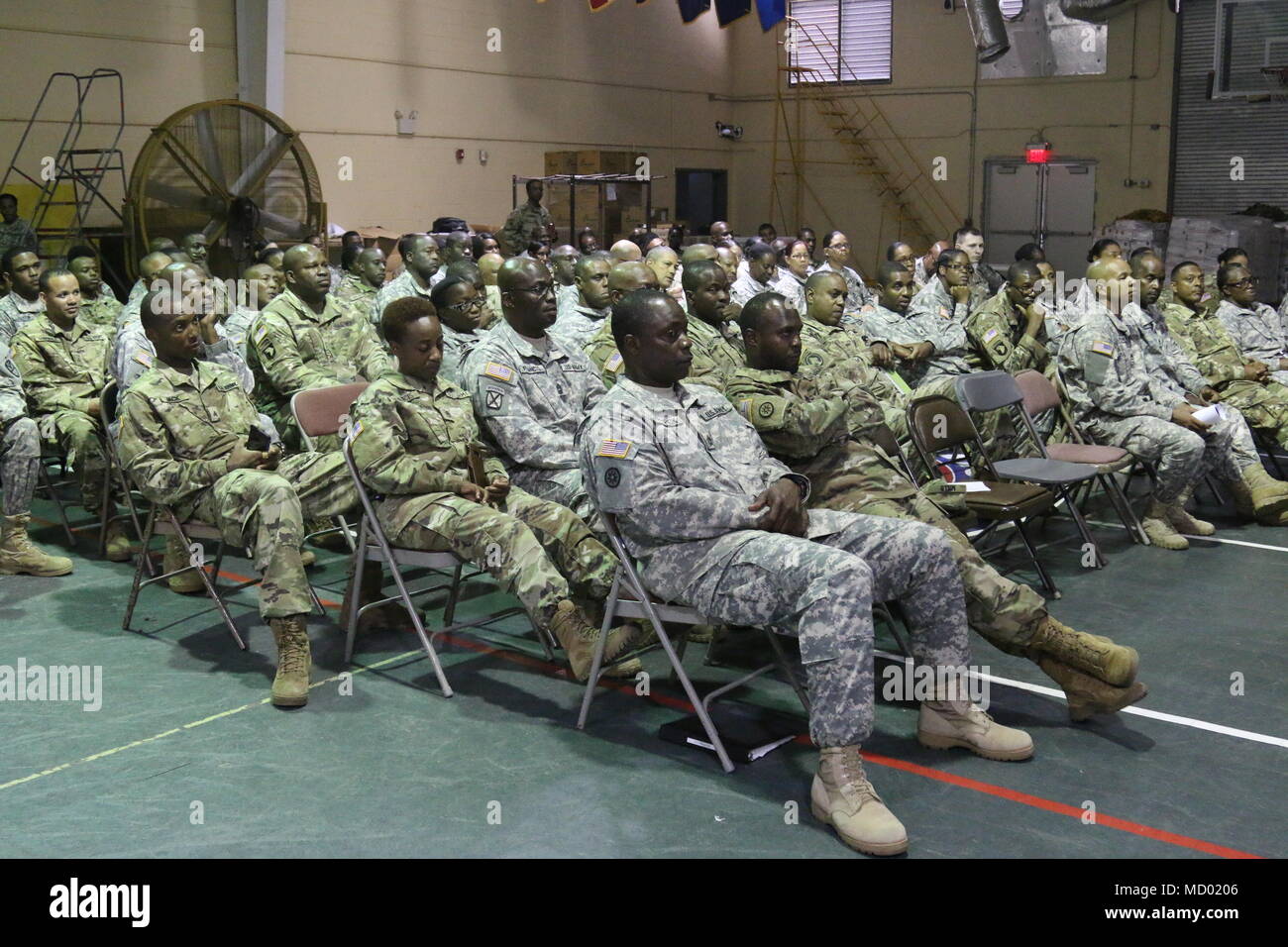 Noncommissioned officers of the Virgin Islands National Guard listen to ...